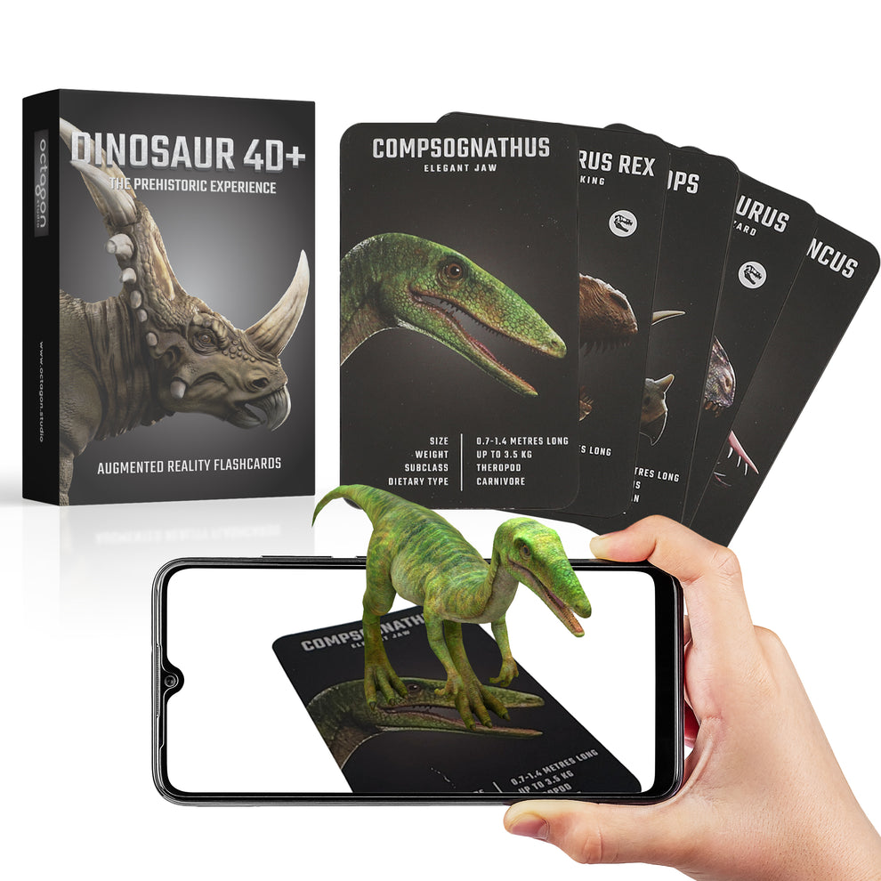 Dinosaur 4D+ Augmented Reality Cards (Classroom Education Bundle ...